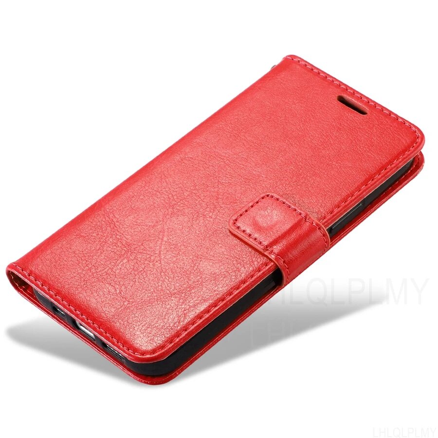 Роскошный кожаный флип-чехол для Nokia 6 2 3 5 8 7 Plus 3.1 5.1 6.1 3.4 Красный, Red, For Nokia 6