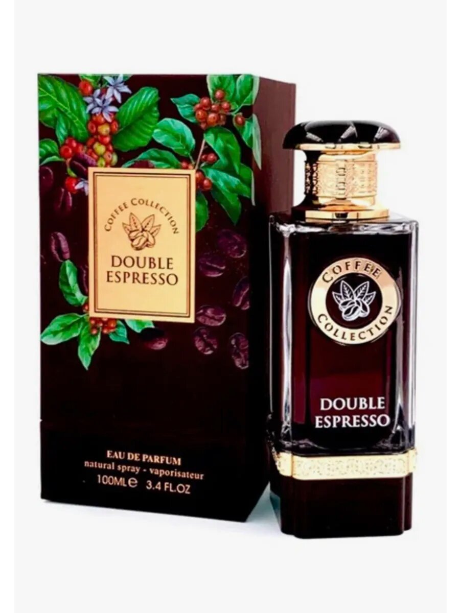 Парфюмерная вода Fragrance World Double Espresso, древесный аромат, унисекс, 100мл