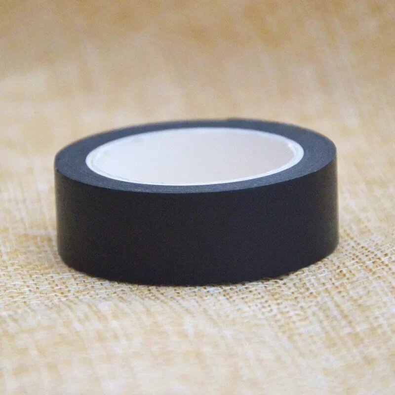 Новинка, 1 шт, 10 м, декоративная черно-белая японская лента Васи, набор клейких лент «сделай сам», клейкая лента для маскировки луны, милые канцелярские принадлежности