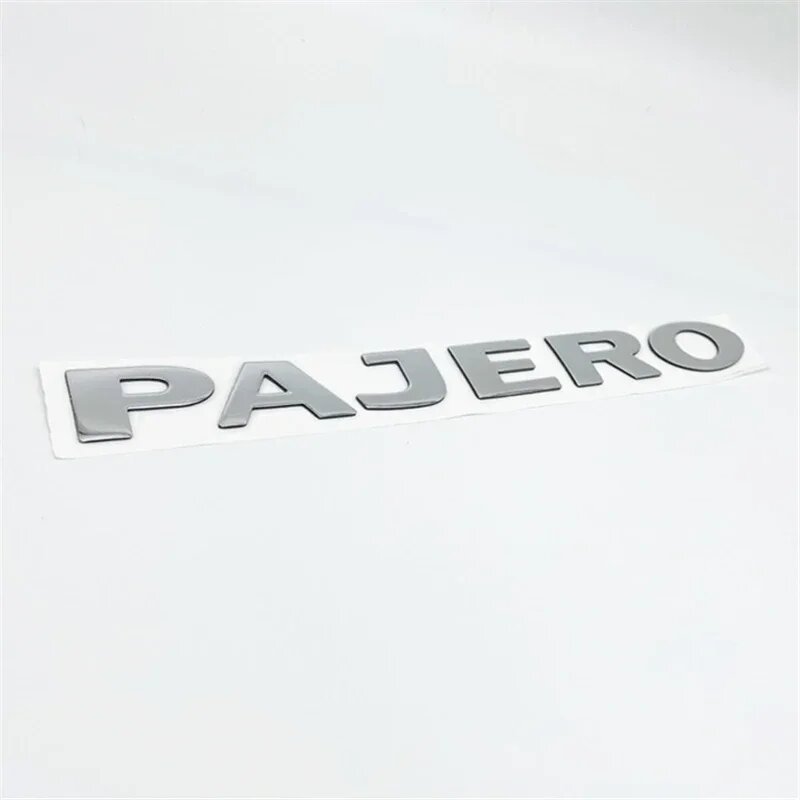 Эмблема Pajero, белая, 220*24 мм
