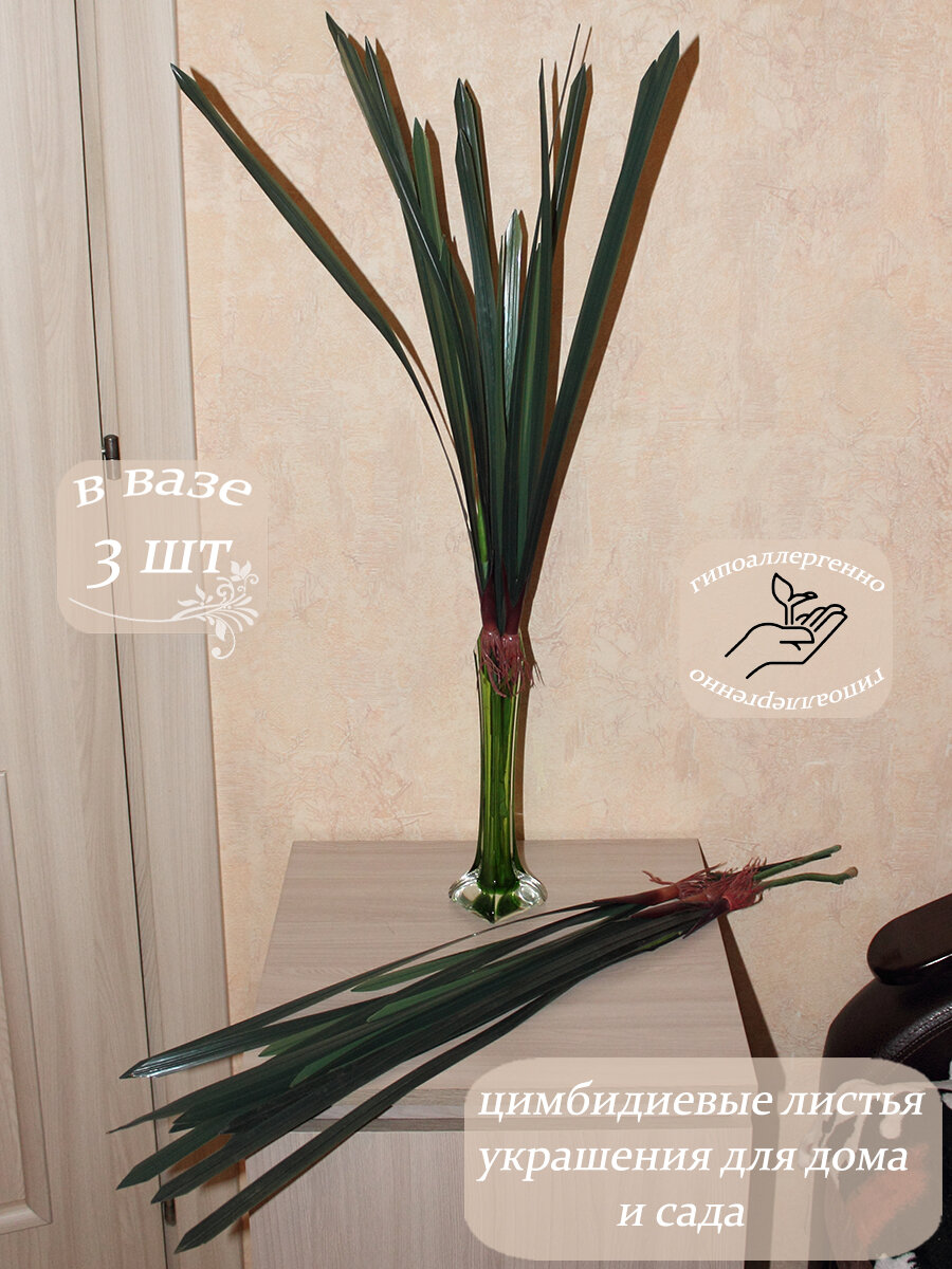 Искусственное растение цимбидиевые листья от бренда Holodilova