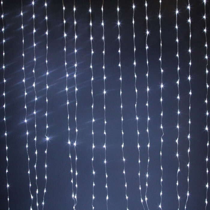 Гирлянда "водопад" белая холодная, размер 3*2 метра, 320L ламп (коробка)