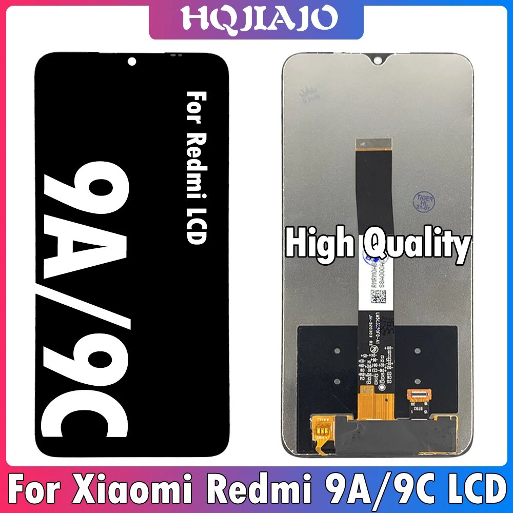 Дисплей ЖК для Xiaomi Redmi 9A/9C Black No Frame