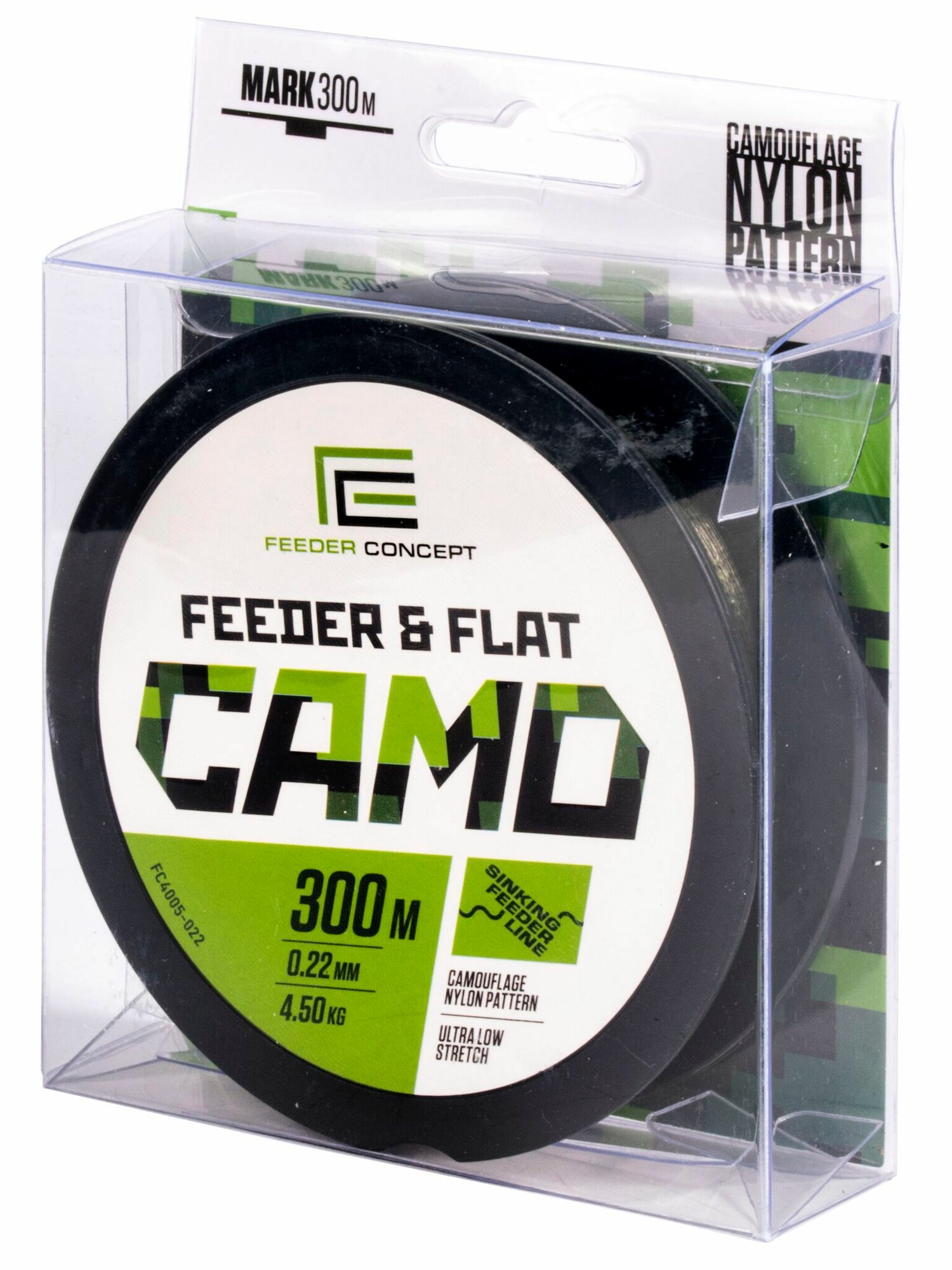 Леска монофильная Feeder Concept FEEDER & FLAT Camo 300/022 (FC4005-022)