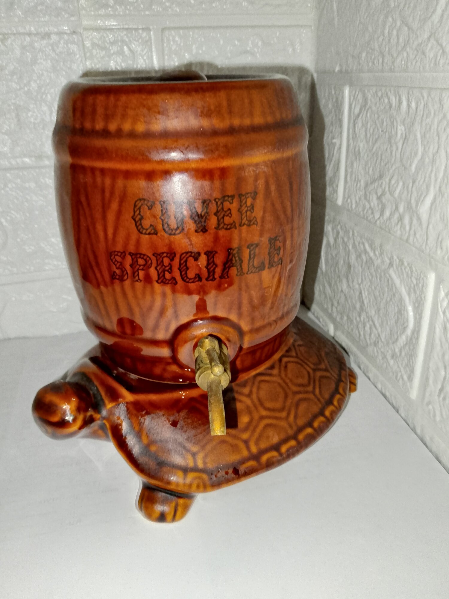 Бочка-штоф керамическая Cuvee Speciale. Размер 17 см