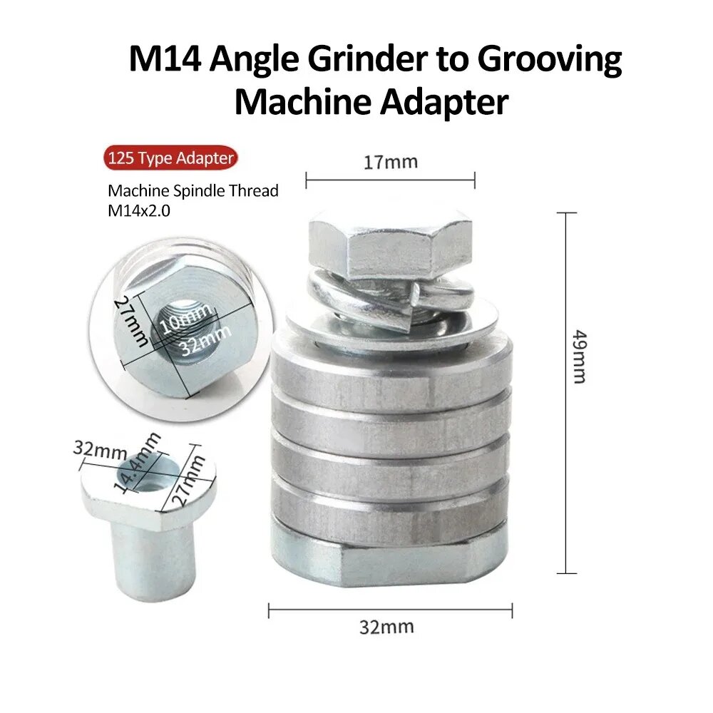 Конверсионная головка для угловой шлифовальной машины M10 M14 125 Type M14-2.0