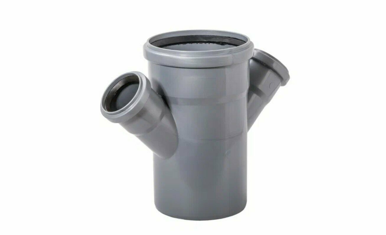 Крестовина Lammin d 110х50х50 мм 45° пластиковая одноплоскостная для внутренней канализации (Lm35021050504)