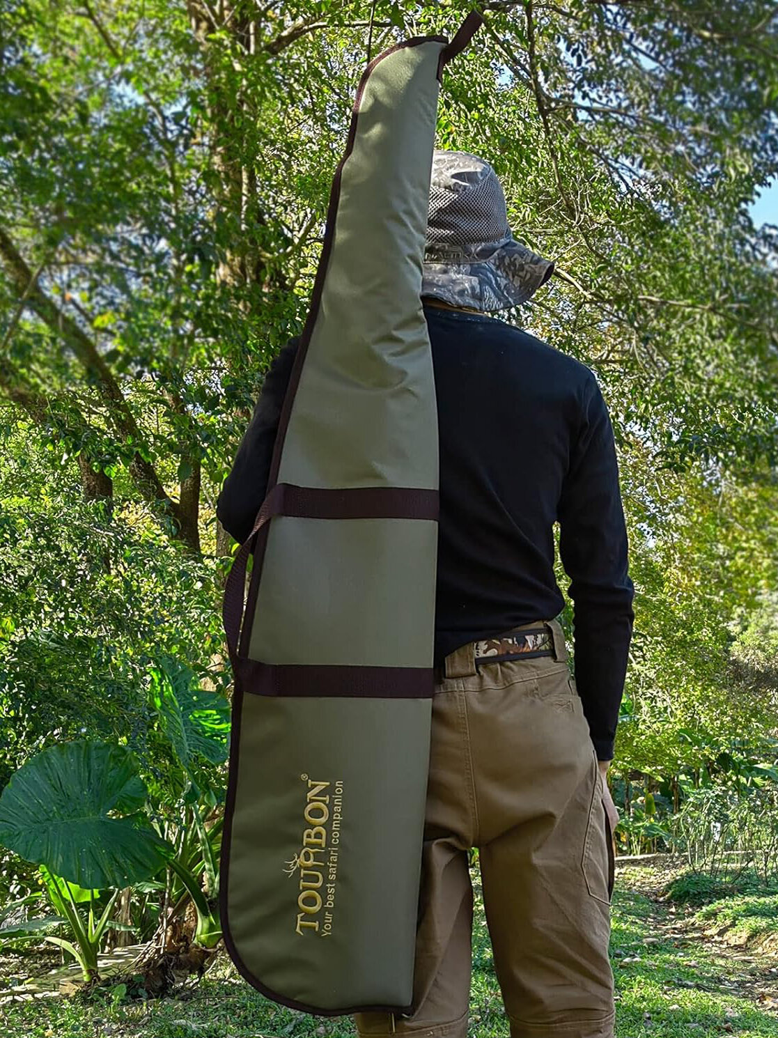 TOURBON Нейлоновый мягкий чехол для ружья 48 дюймов зеленый