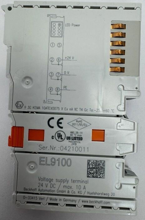 Модуль выводов напряжения питания Beckhoff EL9100