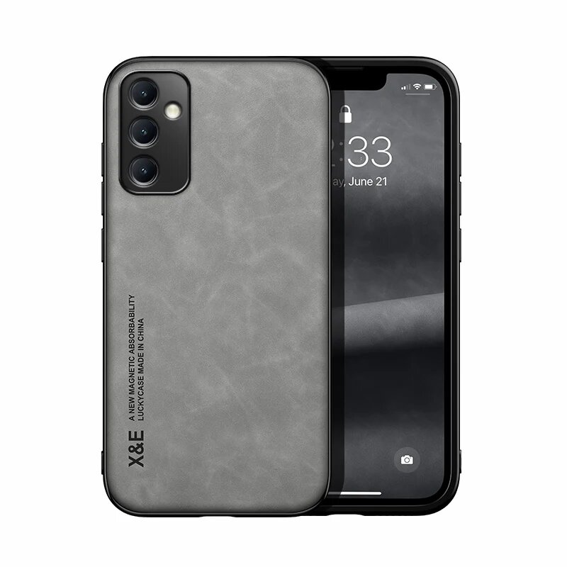 Роскошный Кожаный Чехол Для Samsung Galaxy A Series - A53 A55 Серый, Light Gray, (A52 5G) (A52S 5G)