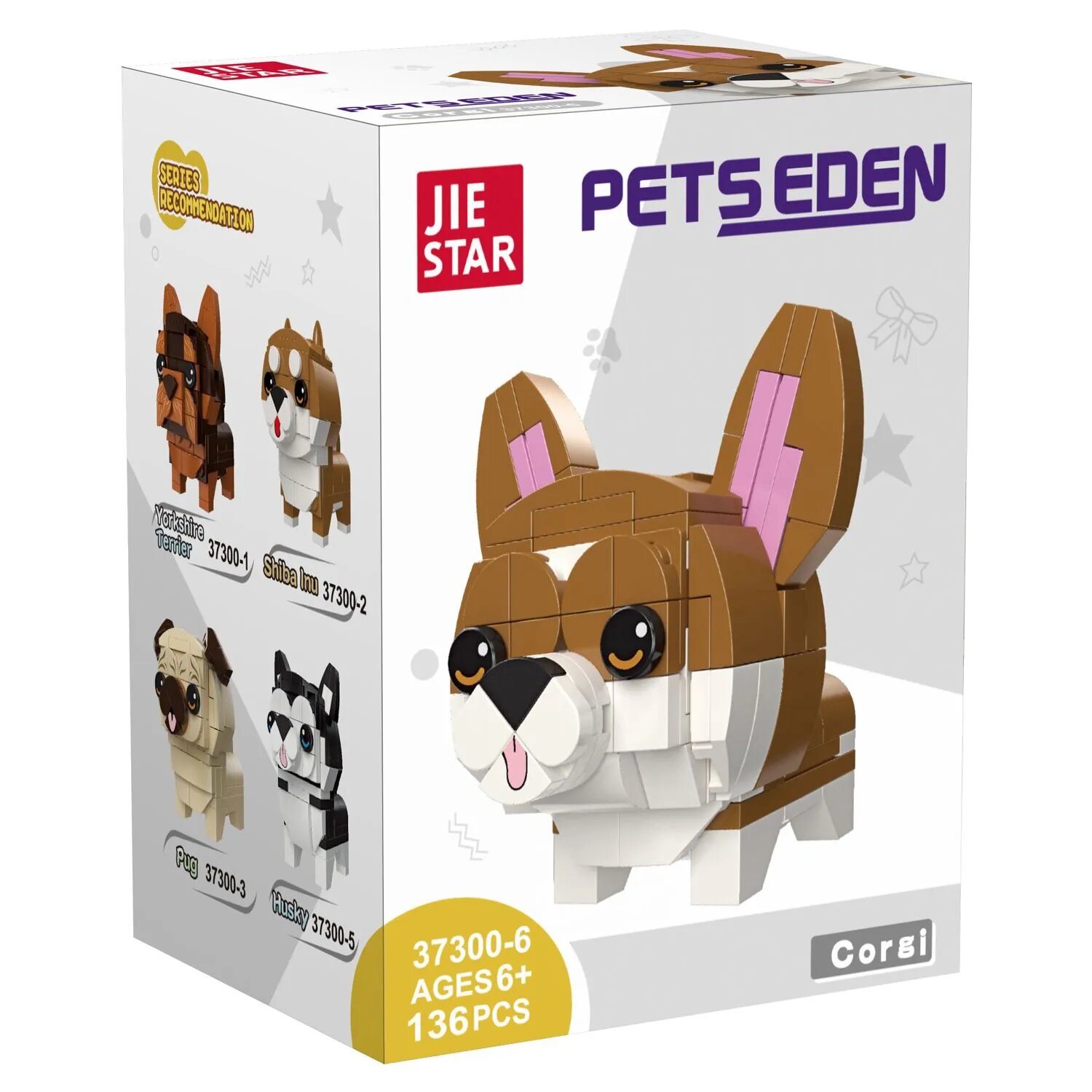 Конструктор JIE STAR Pets Eden: Корги, 136 дет. (37300-6)