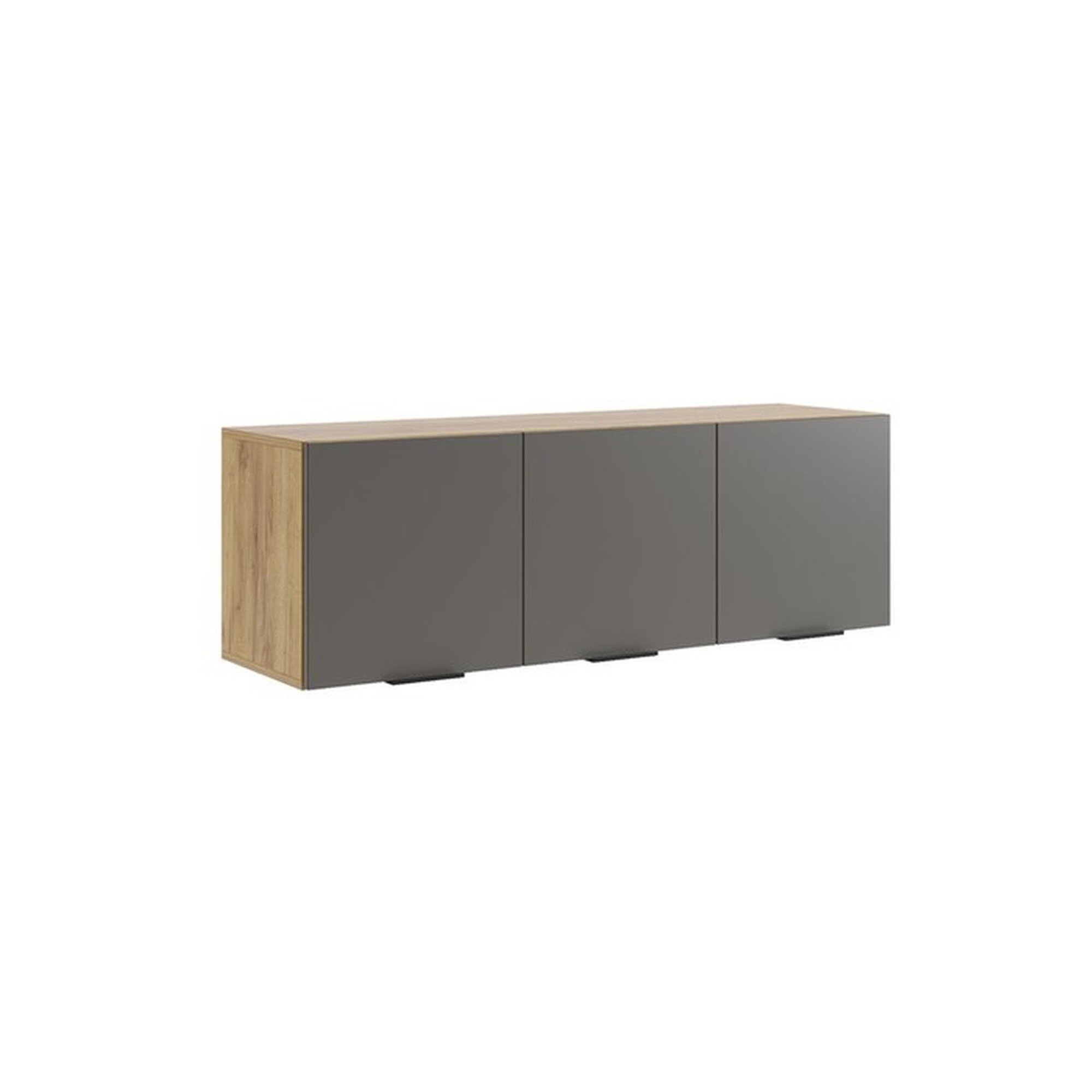 Антресоль для трехдверного шкафа «Бери», 1200×350×400 мм, дуб крафт золотой/графит