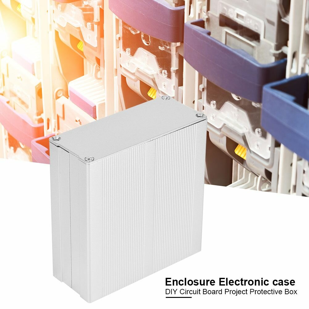 Алюминиевый охлаждающий ящик сплит-типа, электронный корпус сделай сам , 40x97x100 мм для печатной платы контроллера GPRS