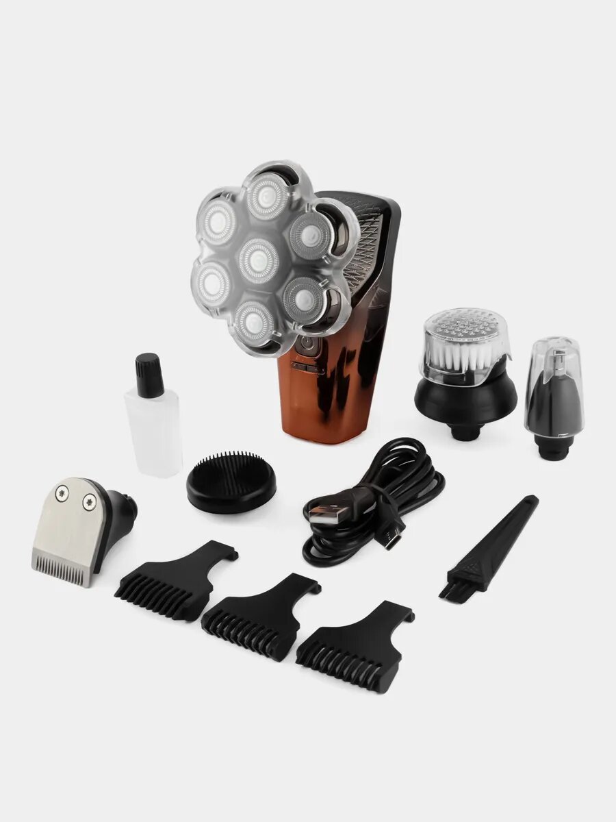 Электробритва мужская для лица аккумуляторная 5 в 1 VGR V-327