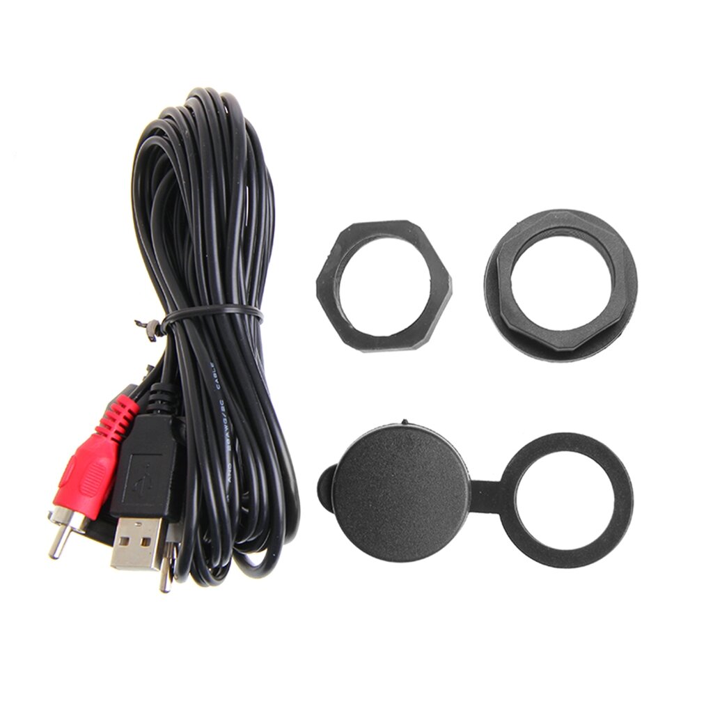 Автомобильный аудиокабель USB 3,5 мм-2RCA-комплект из трех частей