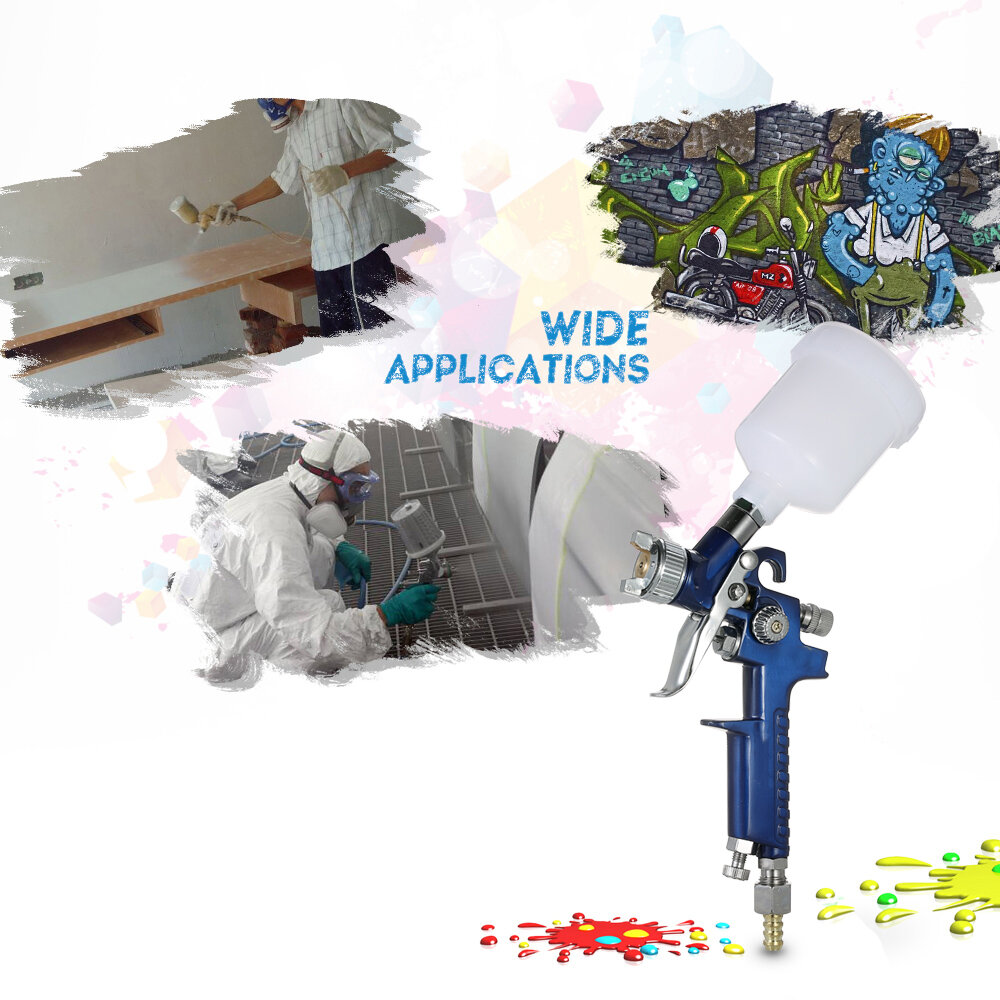 Мини-краскопульт KKmoon 1,0 мм HVLP для авто