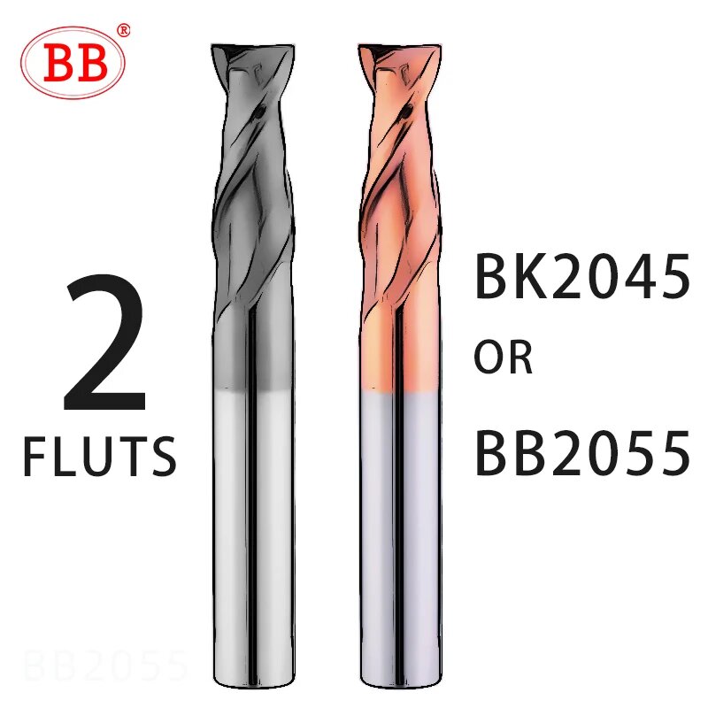 BB2055 DIY 1-20 плоская фреза, 4 флейты, инструмент, ключ, квадратный хвостовик 4 мм, 6 мм, 8 мм, 12 мм, 9.5x10x25x75, 2F-BB2055
