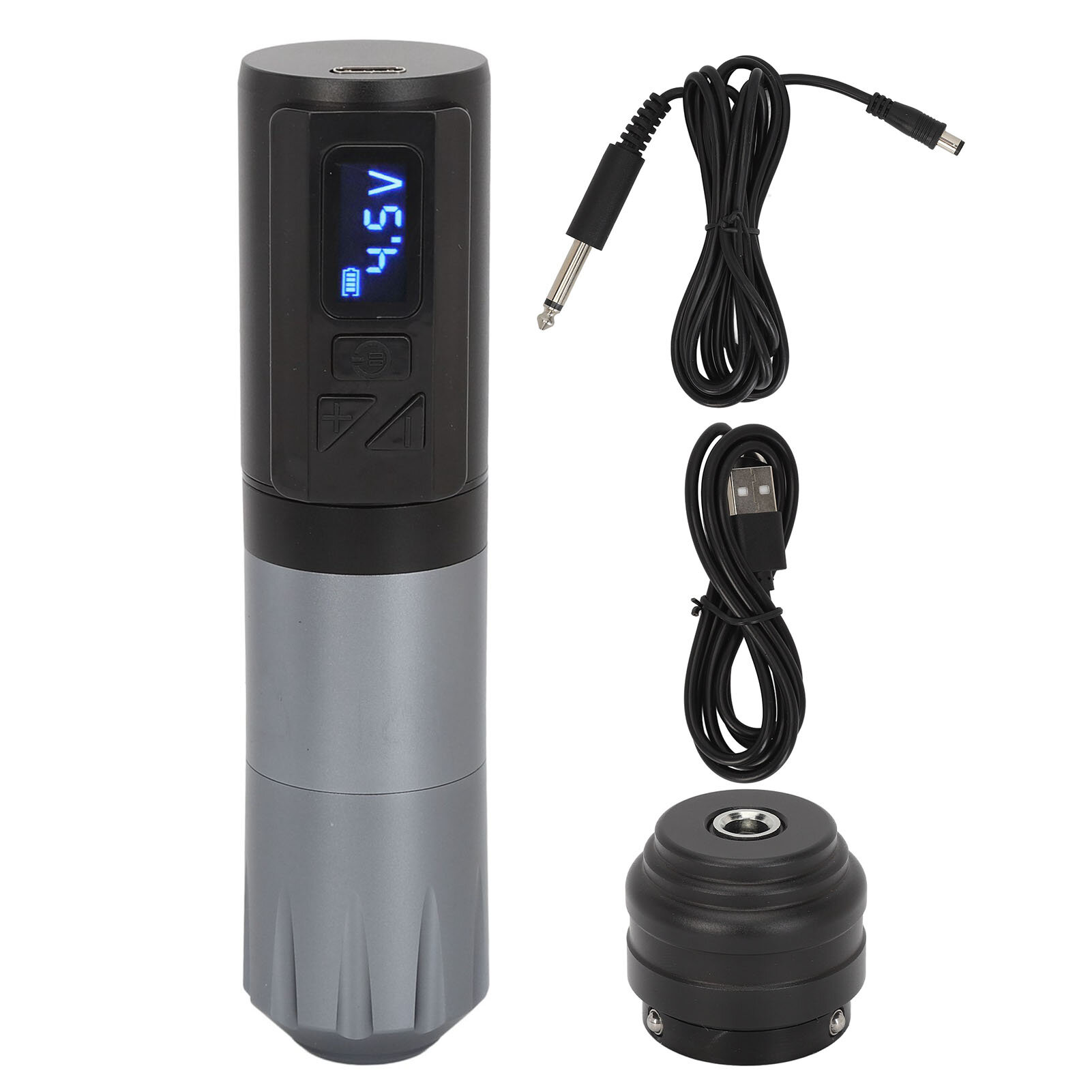 1800 мАч, беспроводной набор вращающихся ручек для татуировки, OLED, ход 3,5 мм, быстрая зарядка, картридж 2 в 1, тату-машинка с адаптером постоянного тока, зажимом для шнура