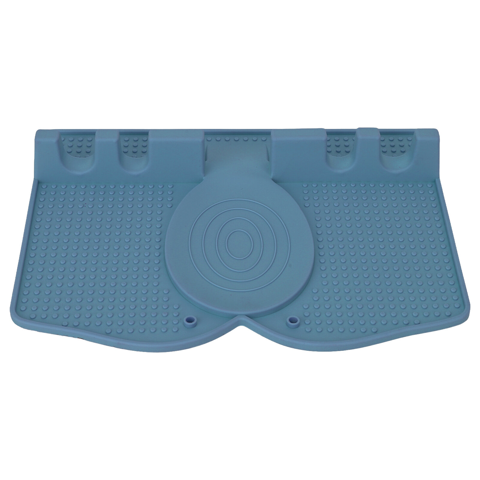 Силиконовая посуда REST RETEPANTANTEANG не скольжение держатель из силиконовой посуды с капельной прокладкой для лобок кухонной посуды щипцы темно -синие