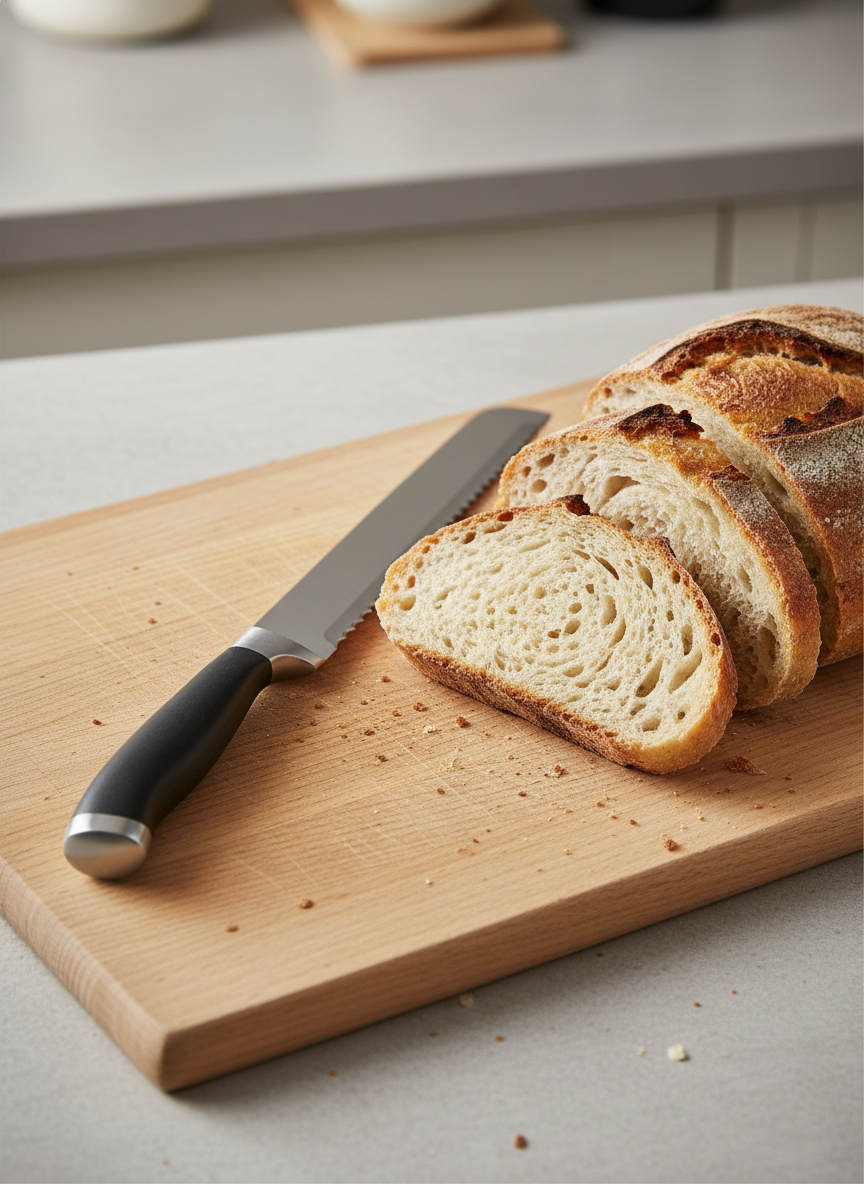Нож для хлеба 200/325, кованый, черный, нержавеющая сталь, Pintinox
