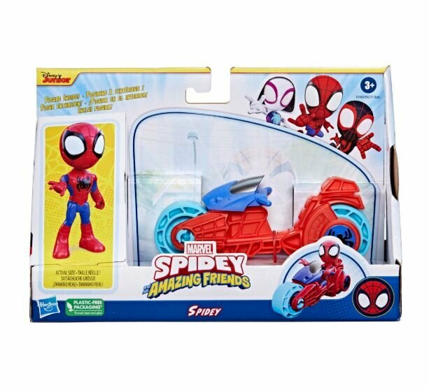 Hasbro Marvel Spidey and His Amazing Friends Toy Figure / Детский набор игрушек Человек-паук и его друзья, состоящий из 10 кукол, маску можно переворачивать вверх и вниз. Марвел