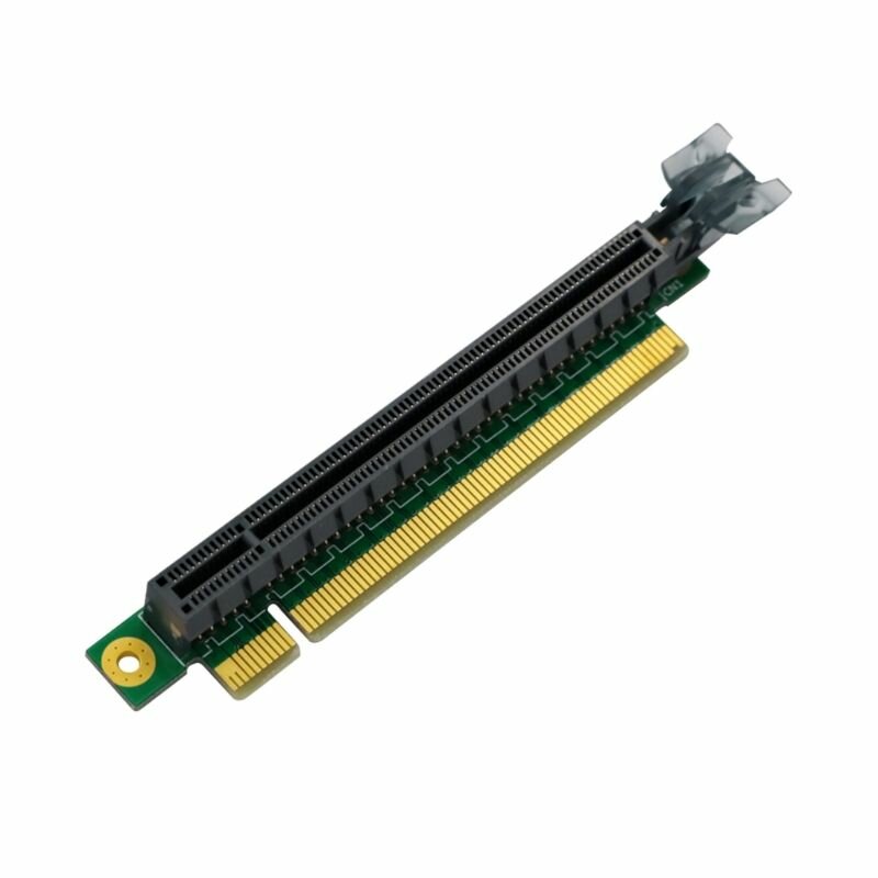 (1 шт.) Угловой адаптер (поворотный) для видеокарты PCI-E 3.0 x16 (высота 1U)