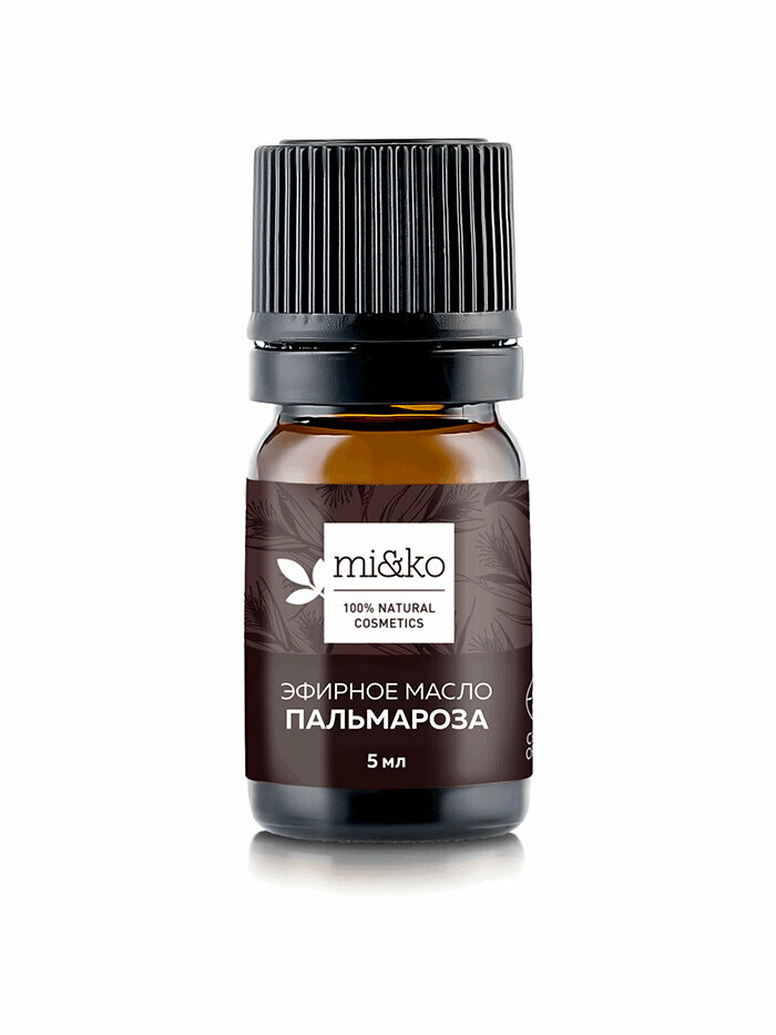Эфирное масло Пальмароза mi&ko, 5мл, органик COSMOS ORGANIC