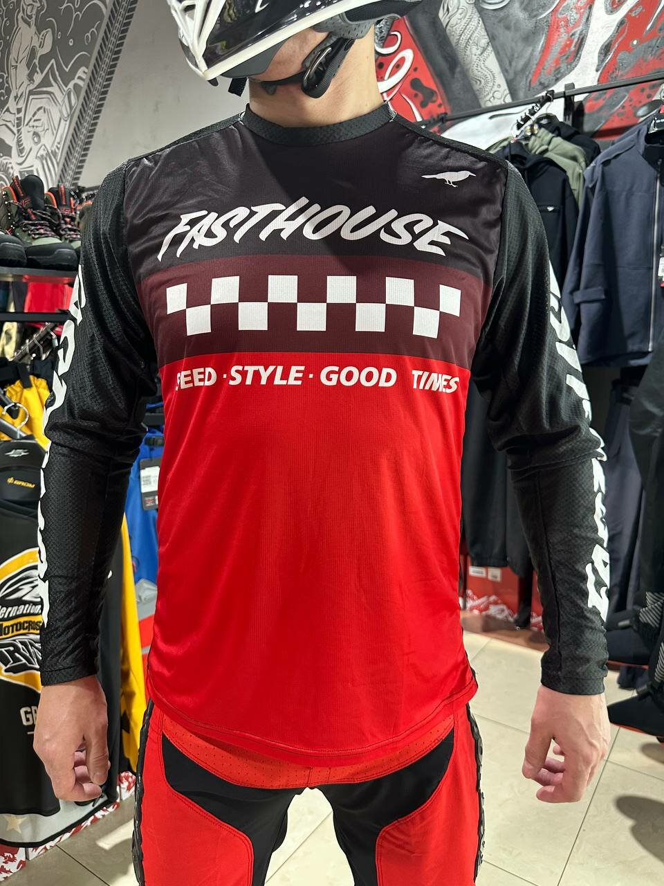 Fasthouse Джерси Grindhouse Red-Black M