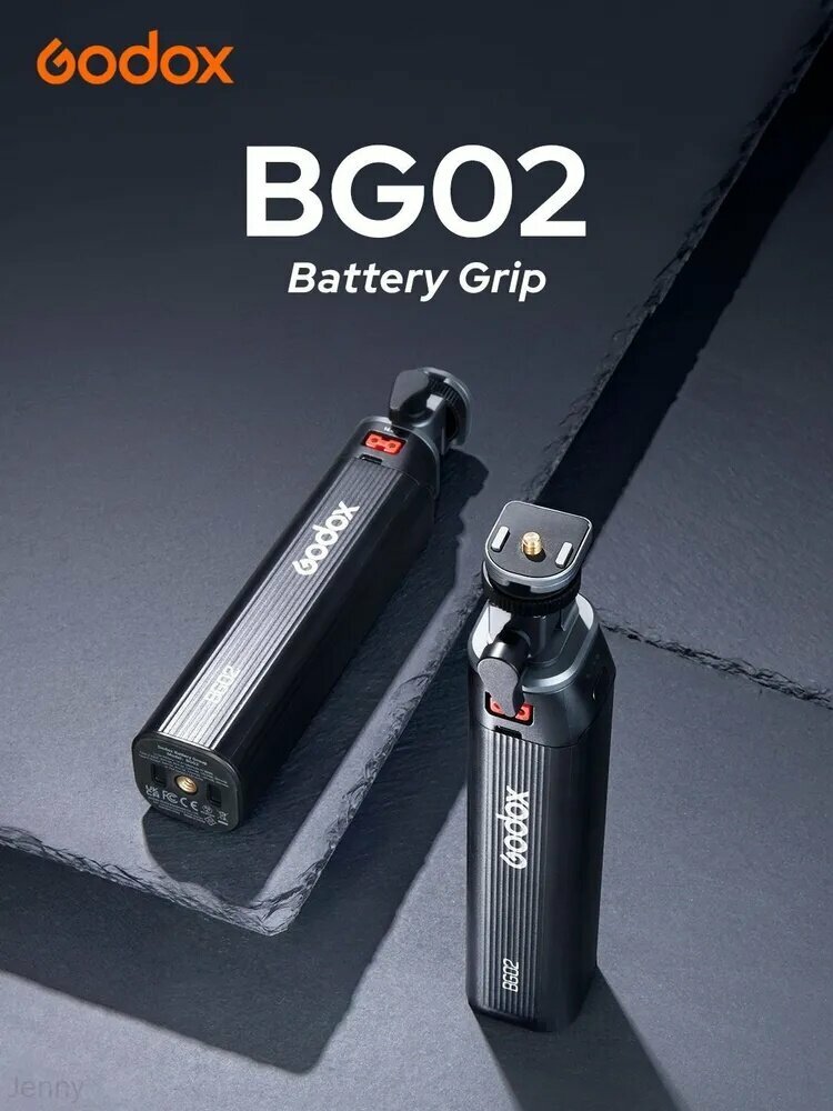 Godox BG02 Ручка аккумулятора, Наружное мобильное питание, Применимо к Godox ML100Bi/ML60, Nanlite Forza 60, Aputure 60.
