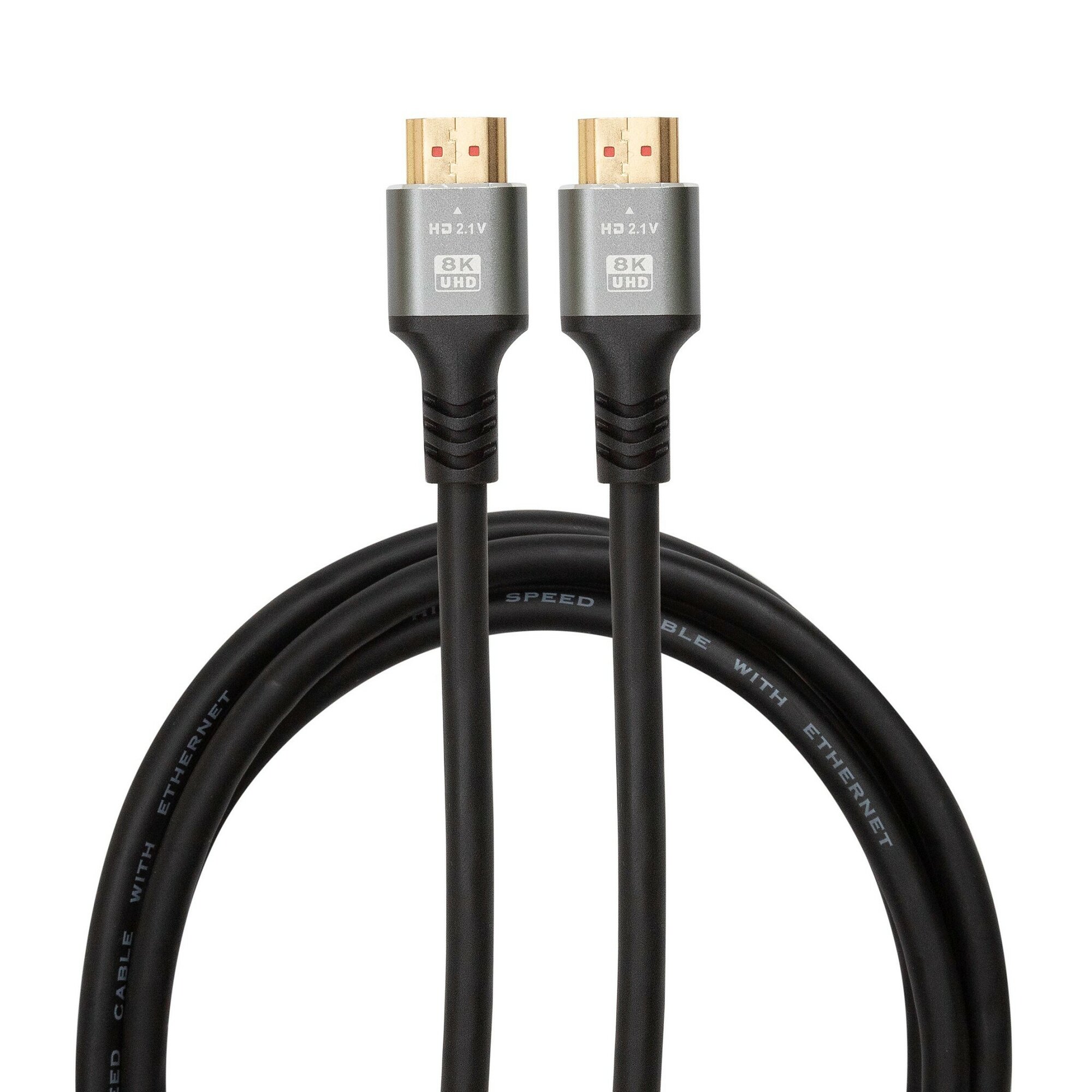 Bion Expert Кабели HDMI DVI DP Bion Кабель HDMI v2.1, 19M 19M, 3D, 8K UHD, экран, 2 м, черный BXP-HDMIV21-2M