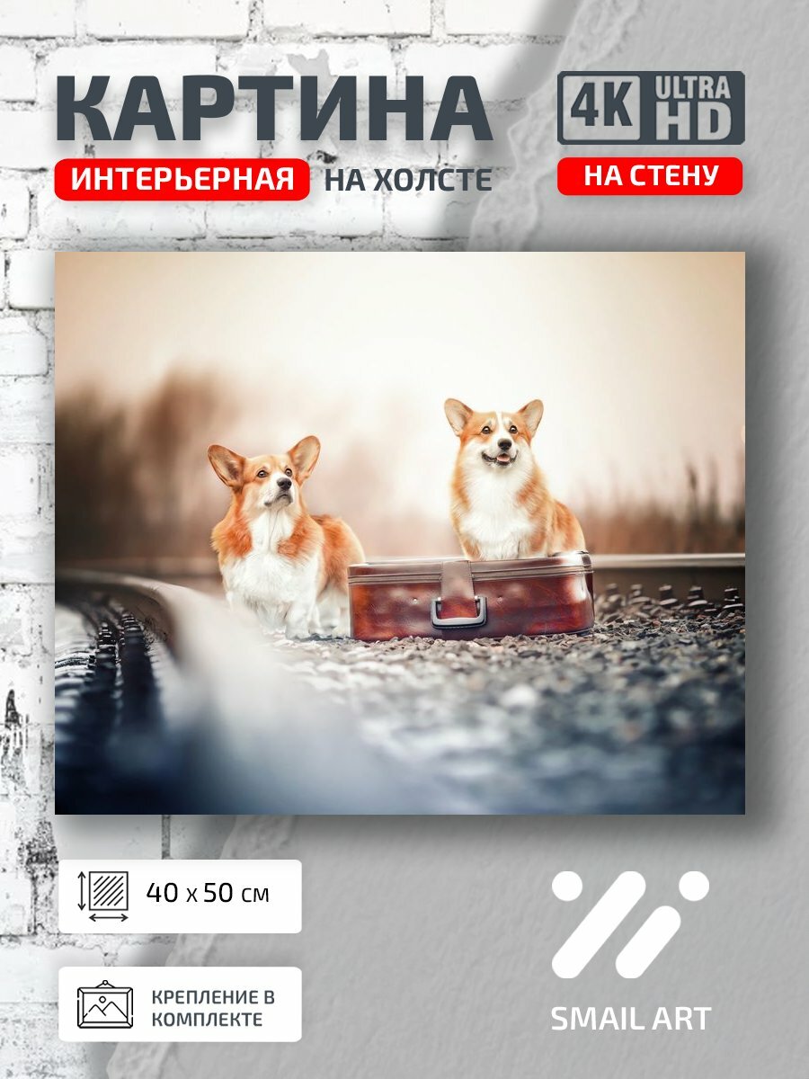 Картина на холсте интерьерная 40 на 50 на стену Рельсы Mood для кабинета атмосфера интерьер