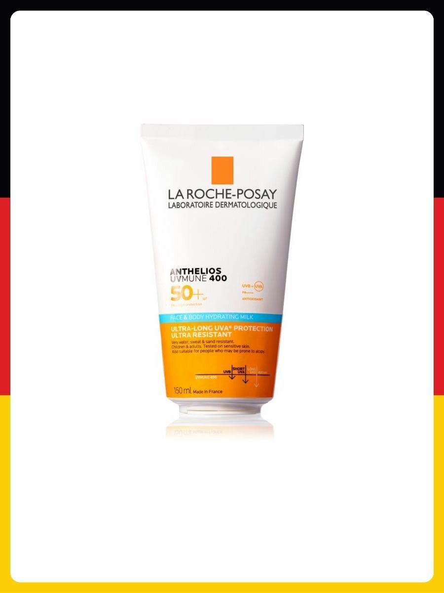 Средство солнцезащитное La Roche-Posay Anthelios UVMUNE 400 Face & Body Moisturizing Protective Face and Body Lotion SPF 50, 150 мл