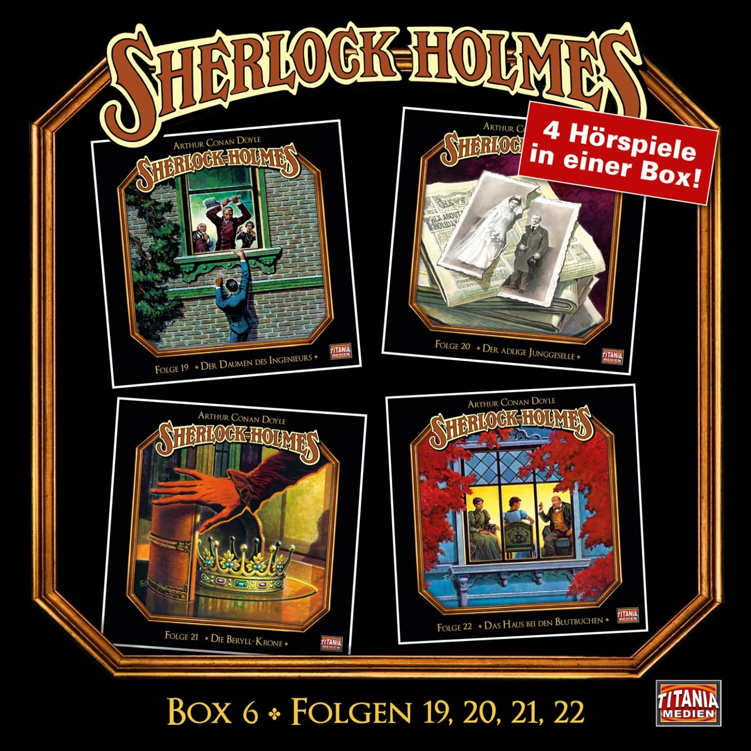 Sherlock Holmes - Die geheimen Fälle des Meisterdetektivs, Box 6: Folgen 19, 20, 21, 22 [Аудиокнига]