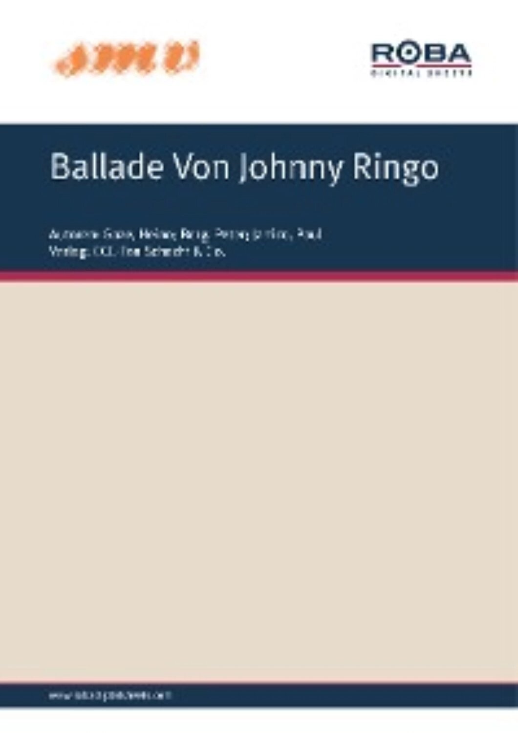 Ballade Von Johnny Ringo [Цифровая книга]