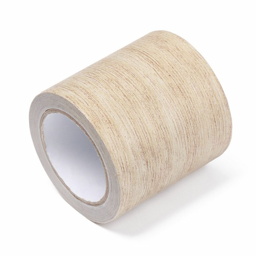 Рулон стикеров для ремонта пола и мебели 5 м, самоклеящаяся лента под дерево для плинтуса, стены и мебели, универсальный декоративный ремонтный материал