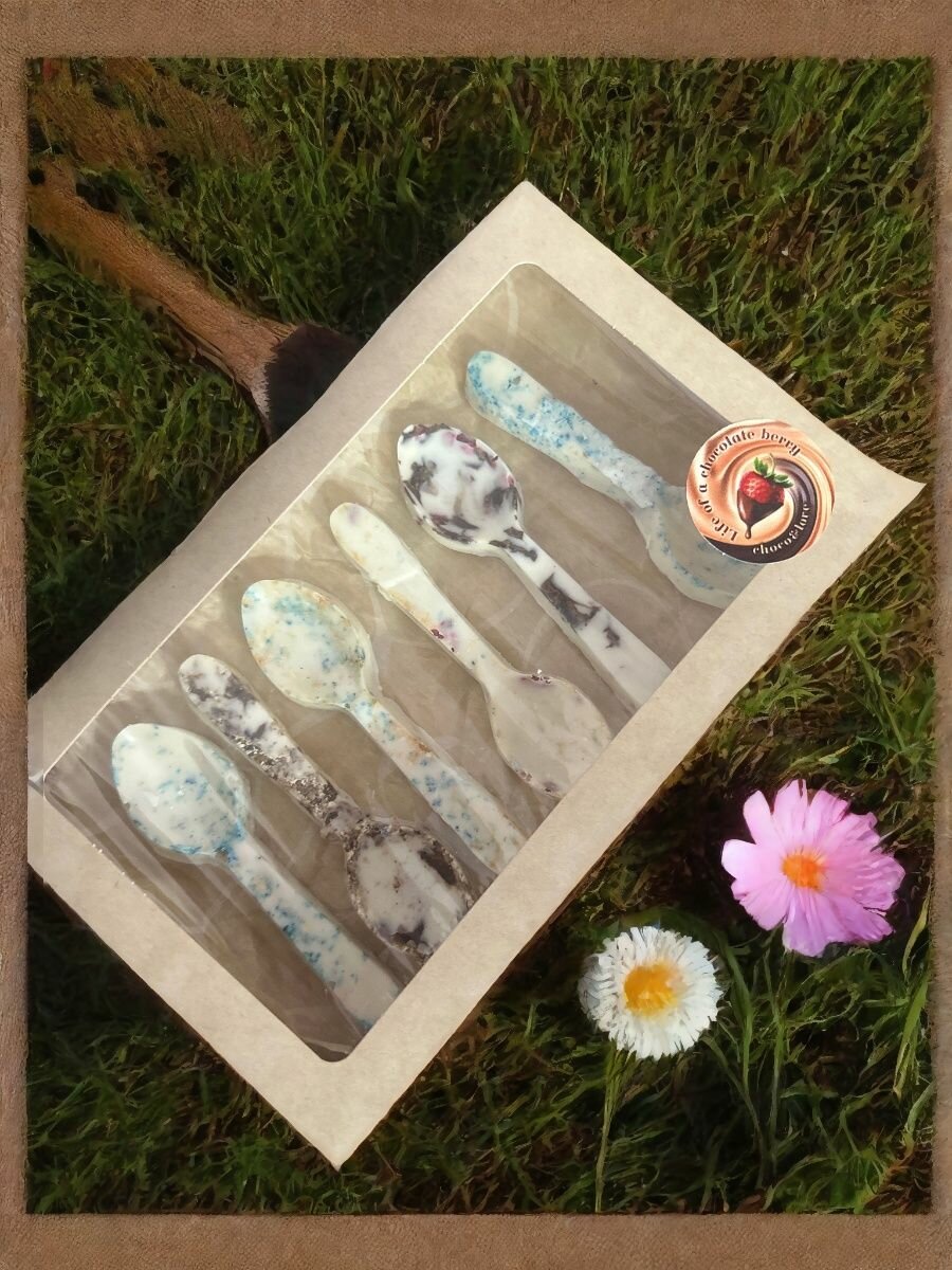 Шоколадный набор "Ложки", бельгийский шоколад, с натуральными добавками