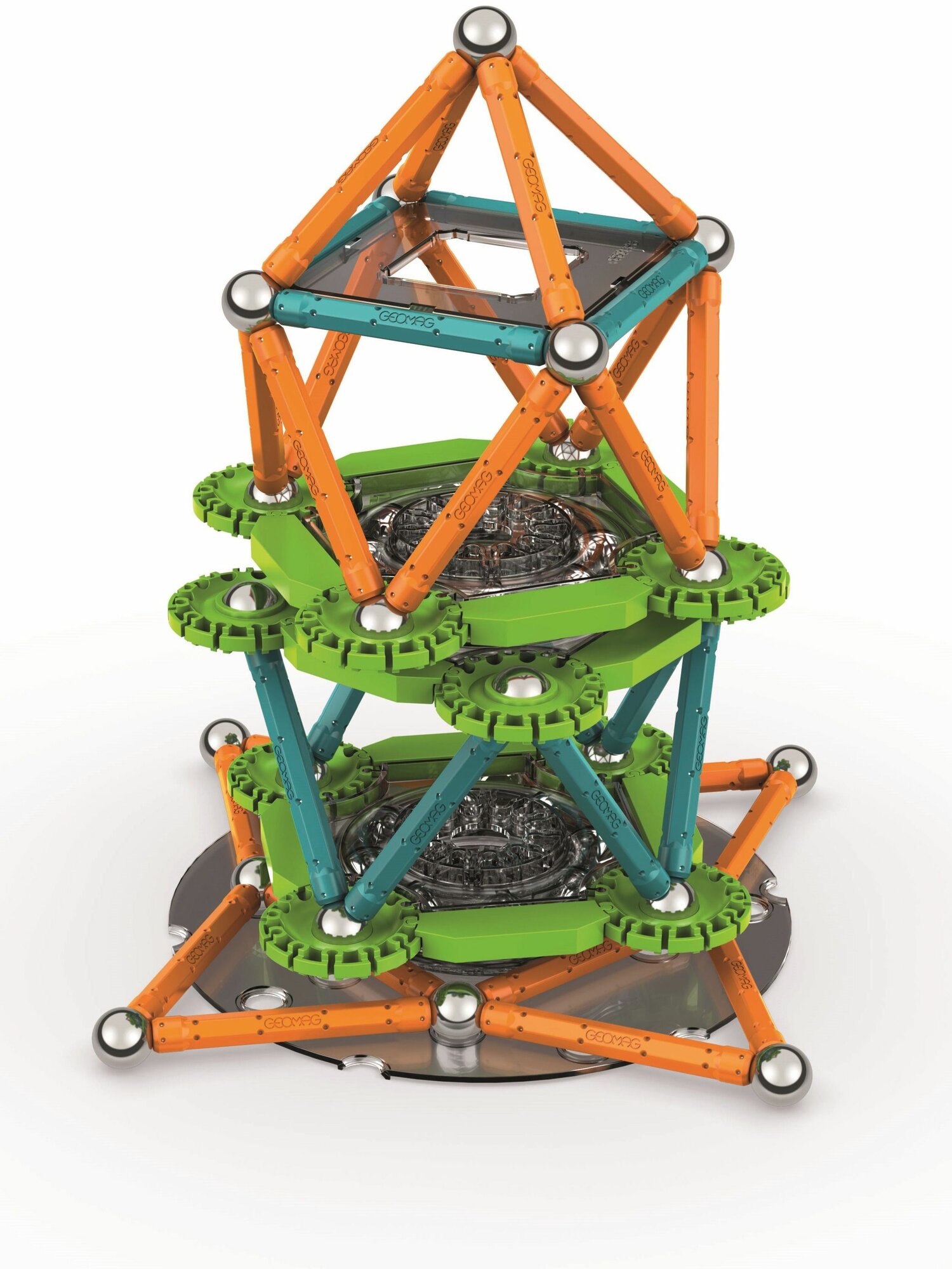 GEOMAG Магнитный конструктор Механика движение магнитные шестерёнки 160 элементов для детей от 8 лет