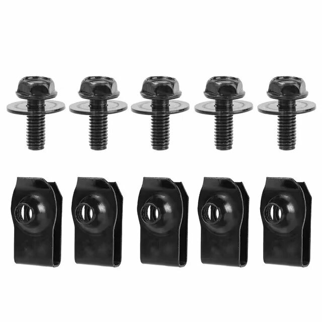 Пряжка для автомобильного крыла бампера, металлические болты для крепления, винты, аксессуары для автомобиля 10pcs set
