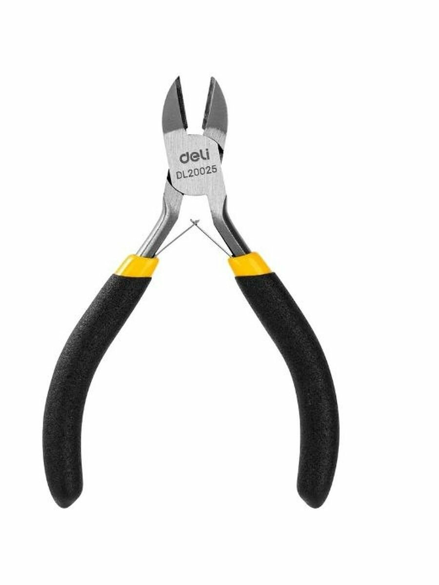Бокорезы DELI DL20025 диагональные (110мм, сталь 45С, прорезиненная ручка)