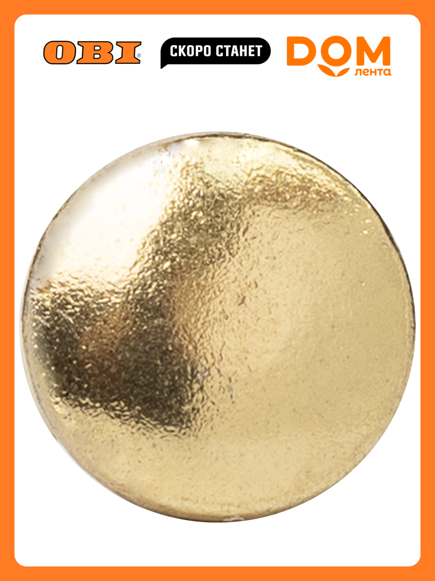 Гвоздь мебельный T10S, шляпка D10мм, L15мм, никель 20 шт