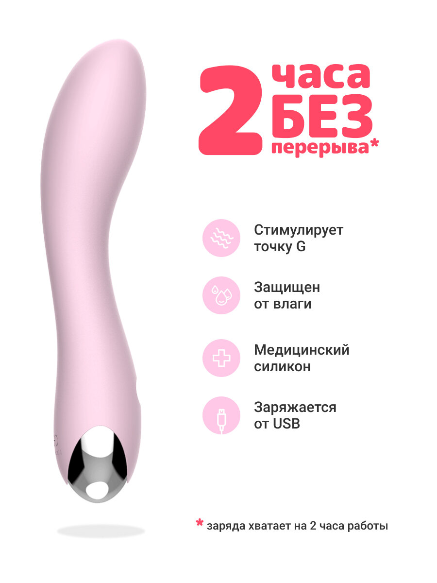 Вибратор RESTART Loving RA-314, силикон, 20 режимов, USB-зарядка, водонепроницаемый, розовый
