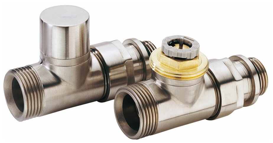 Комплект вентилей Comap 1/2"х3/4" ЕК (прямой) хром/глянец, (Франция) S419404