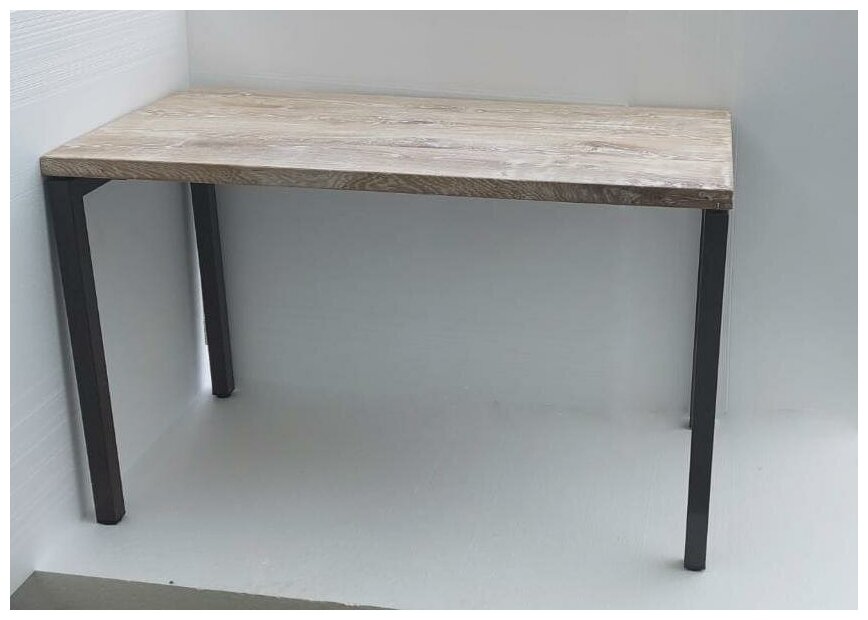 Стол с парящей столешницей из массива дуба 120х60