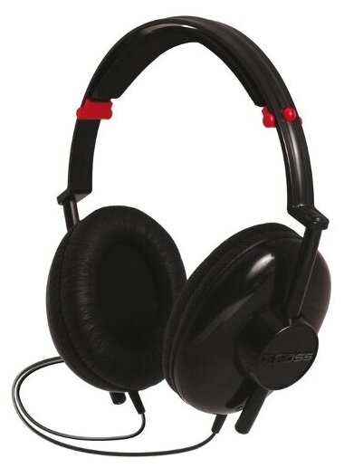 Koss KC25 (оголовье, закрытые, чёрные, 20Гц-18кГц, 32Ом, 90 дБ/мВт, 3.5мм + 6,3 мм, кабель 1,2 м)