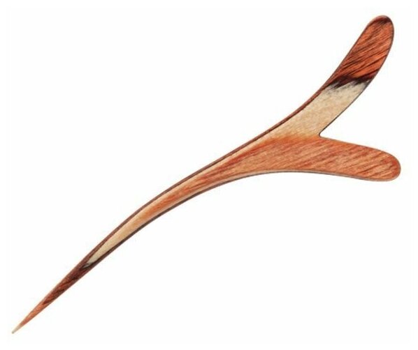 Булавка для шали. Twig (веточка). для шали, дерево, 16 см, геометрический дизайн