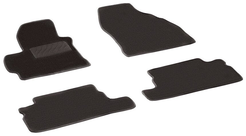 Ворсовые коврики LUX для Toyota Corolla X (300N/MC) 2007-2013