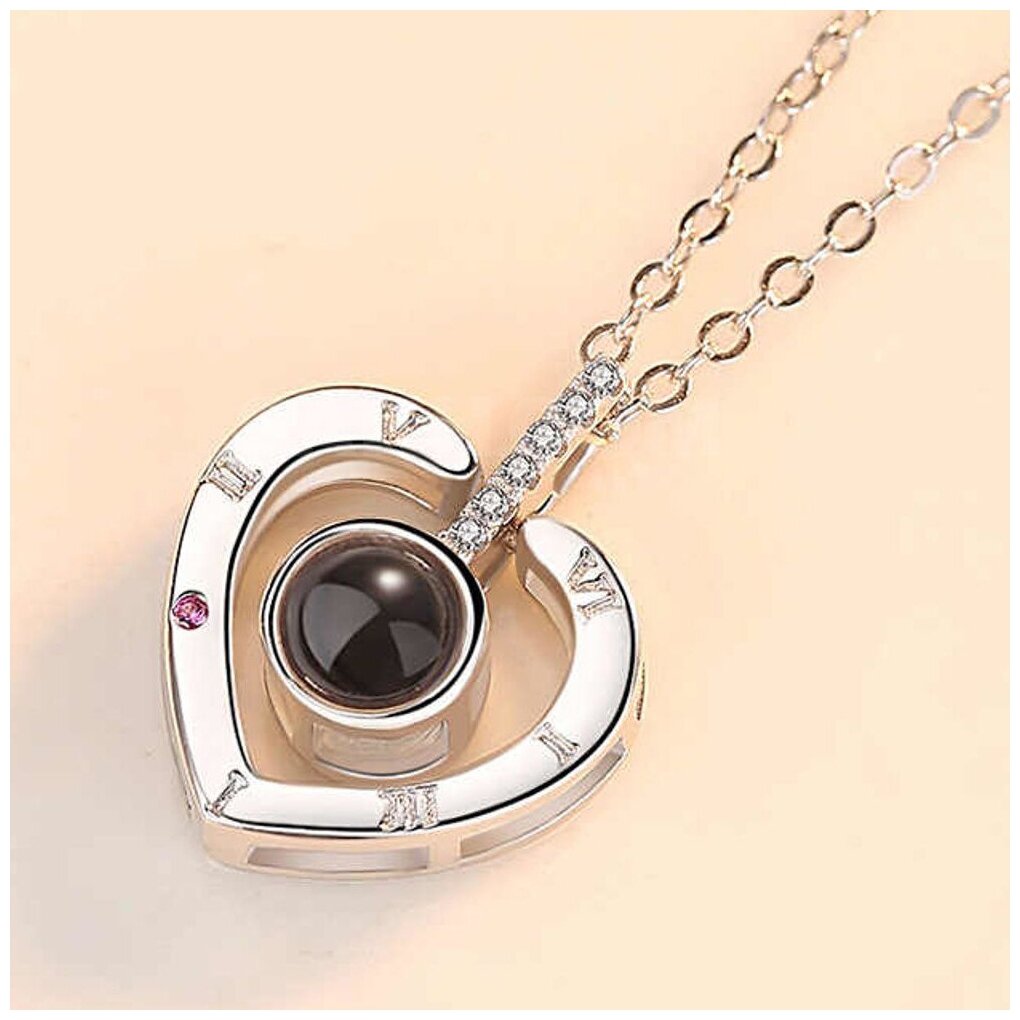 Колье, циркон, фианит, кристаллы Swarovski