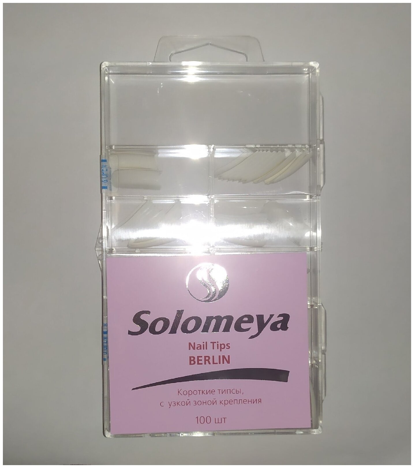 Типсы универсальные Solomeya Berlin узкая зона крепления 100 шт