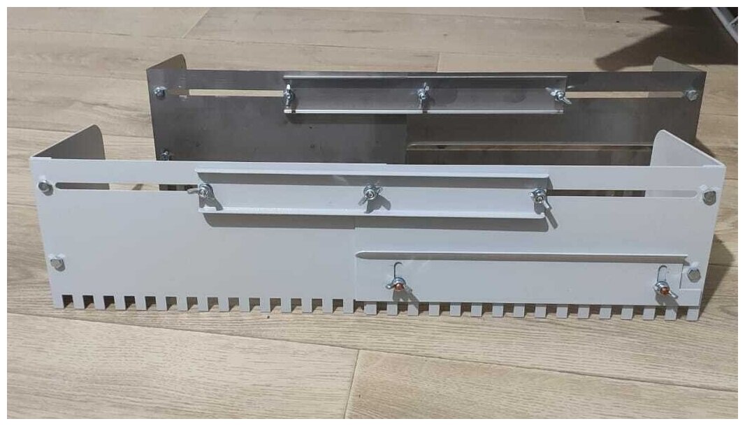 Раздвижная гребенка для укладки плитки с регулировкой высоты зуба