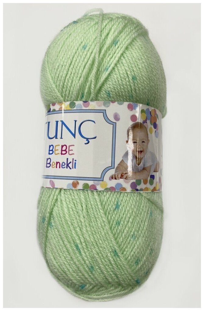Пряжа Bebe Benekli, 1шт / Акрил 100%, 100 г, 300 м